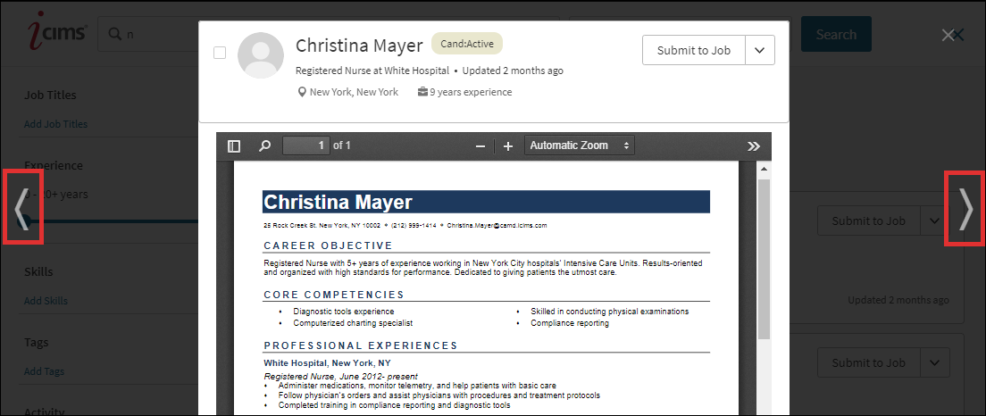 Using Simplified Candidate Search