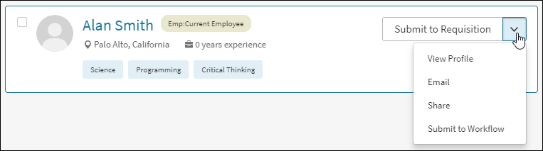 Using Simplified Candidate Search