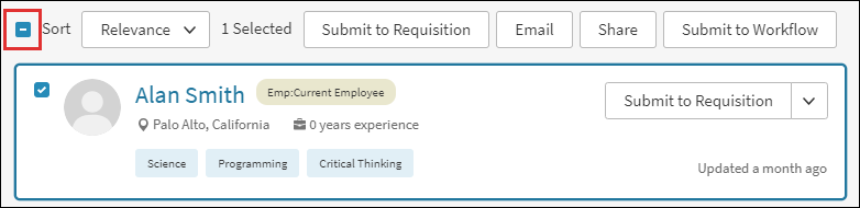 Using Simplified Candidate Search