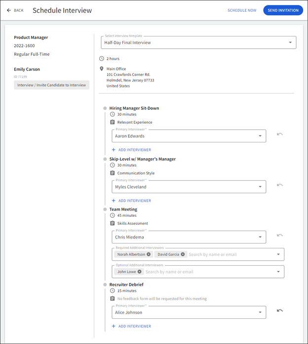 Scheduling Interviews with Interview Scheduling