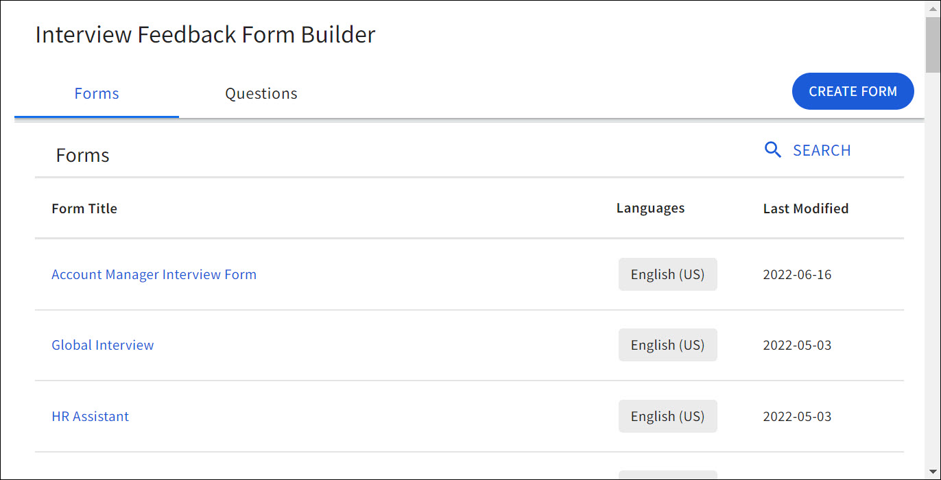Creating & Managing Interview Feedback Forms in iCIMS Applicant Tracking