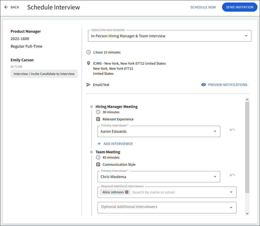 Scheduling Interviews with Interview Scheduling