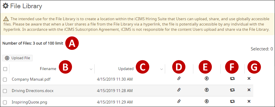 Adding Files to the File Library