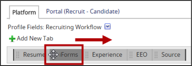Reordering Profile Tabs 